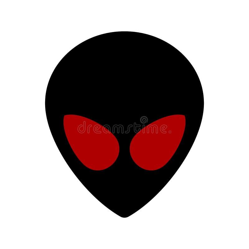 Alien Icon. Alien Head Symbol for Apps and Websites. Vector ...