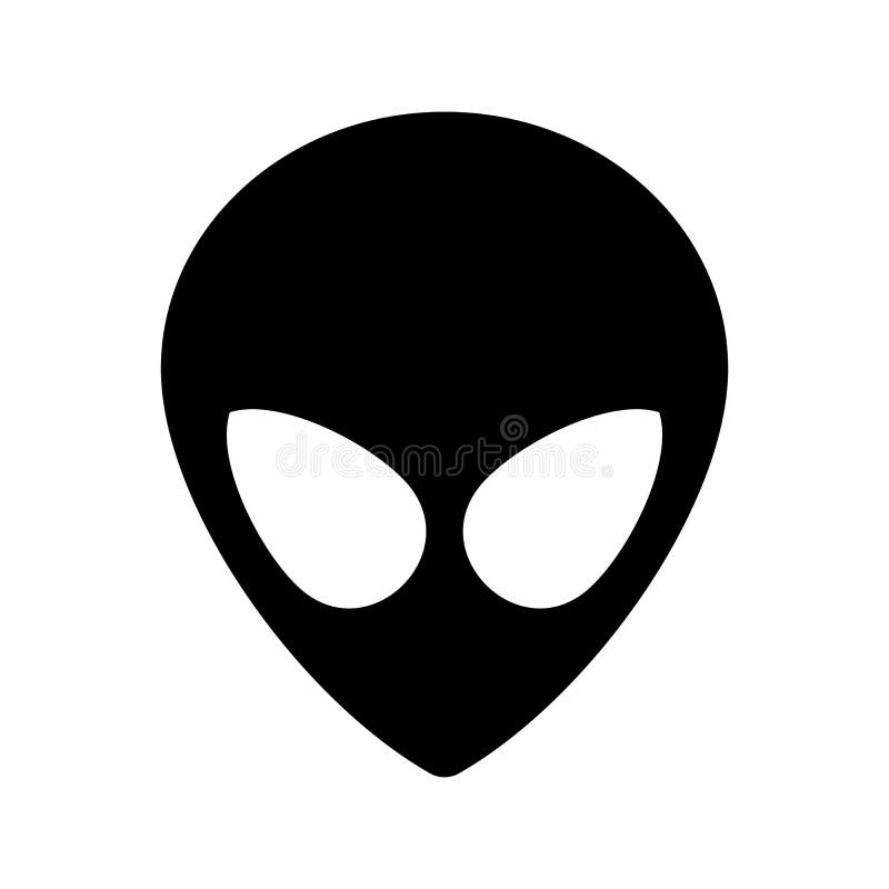 Alien Icon. Alien Head Symbol for Apps and Websites. Vector ...