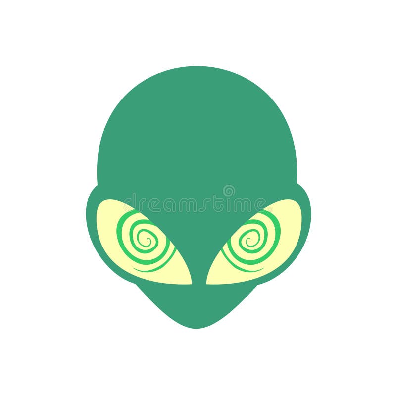 Alien icon stock vector. Illustration of drawing, round - 81033810