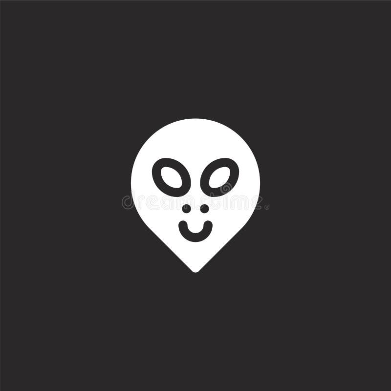 Alien Icon. Filled Alien Icon for Website Design and Mobile, App ...