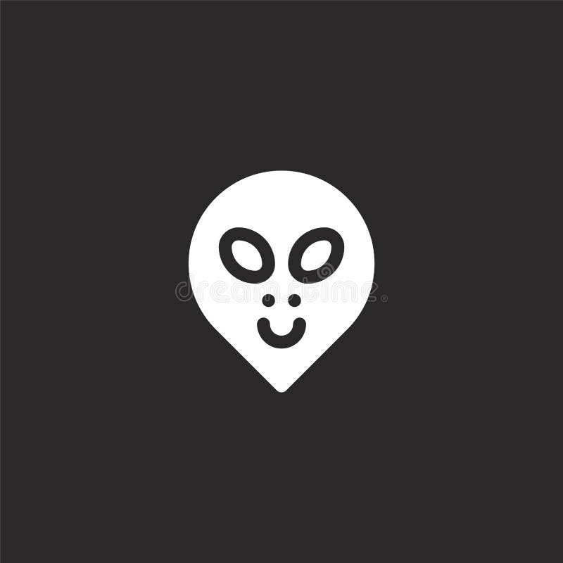Alien Icon. Filled Alien Icon for Website Design and Mobile, App ...