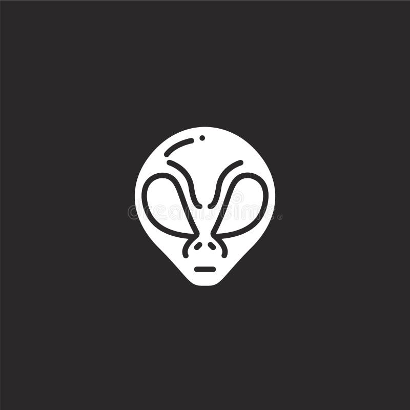 Alien Icon. Filled Alien Icon for Website Design and Mobile, App ...