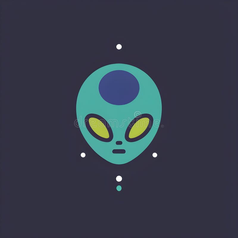 Alien Icon Illustration Image Design Stock Illustration - Illustration ...