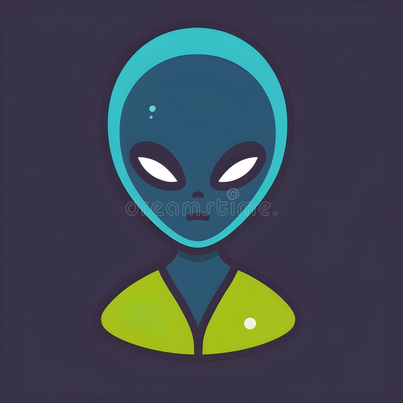 Alien Icon Illustration Image Design Stock Illustration - Illustration ...