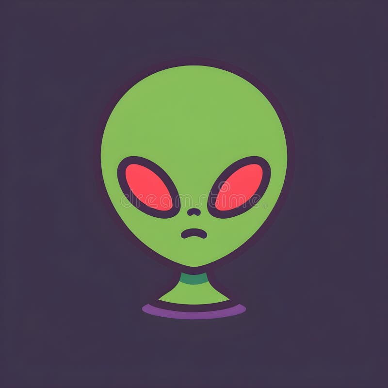 Alien Icon Illustration Image Design Stock Illustration - Illustration ...