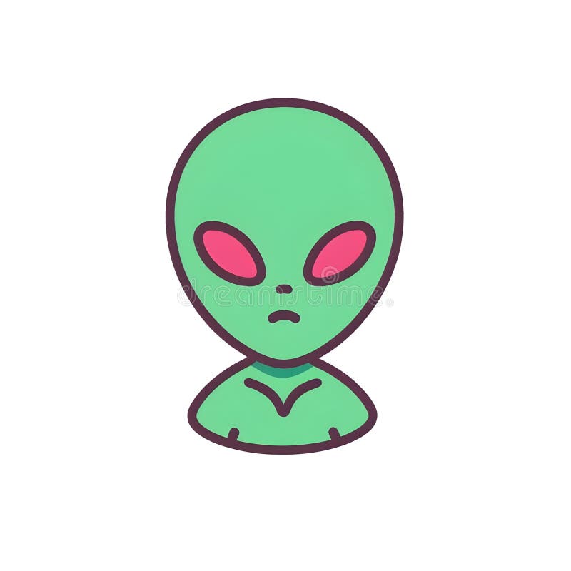Alien Icon Illustration Image Design Stock Illustration - Illustration ...
