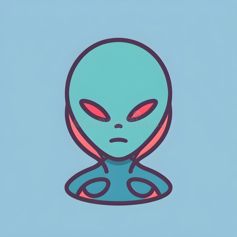Alien Icon Illustration Image Design Stock Illustration - Illustration ...