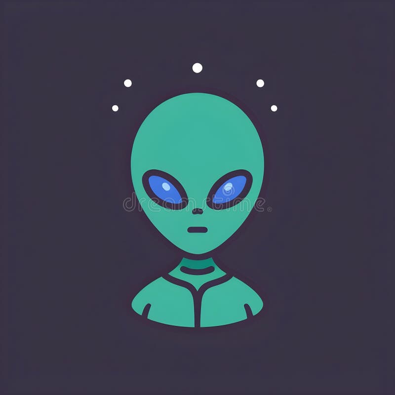 Alien Icon Illustration Image Design Stock Illustration - Illustration ...