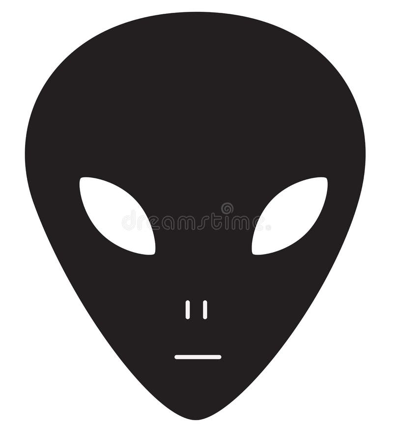 Alien Icon on White Background. Alien Sign Stock Vector - Illustration ...