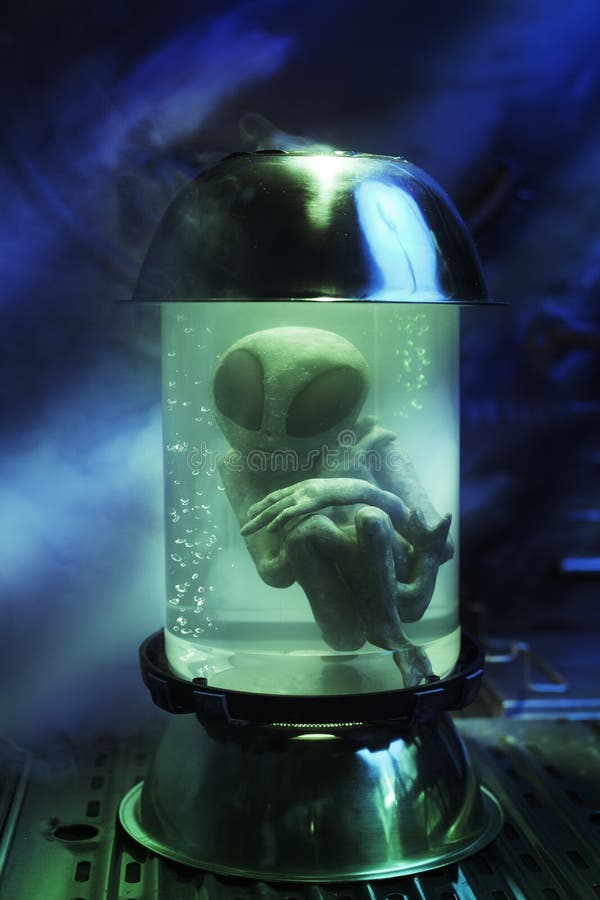 Alien inside a test tube stock image. Image of biological - 35422713