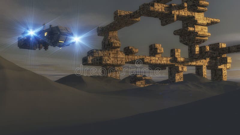 Alien invasion stock illustration. Illustration of visitor - 68886262