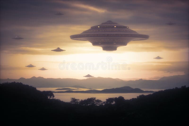 Alien Invasion stock illustration. Illustration of mother - 93897619