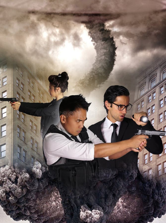 Alien Invasion - Destruction of a City Stock Image - Image of soldier ...