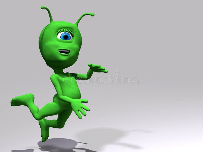 Alien - jump stock illustration. Illustration of colorful - 35996130