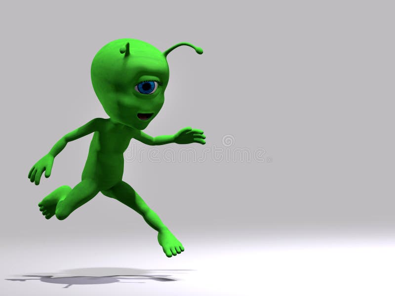 Alien - jump stock illustration. Illustration of colorful - 35996130