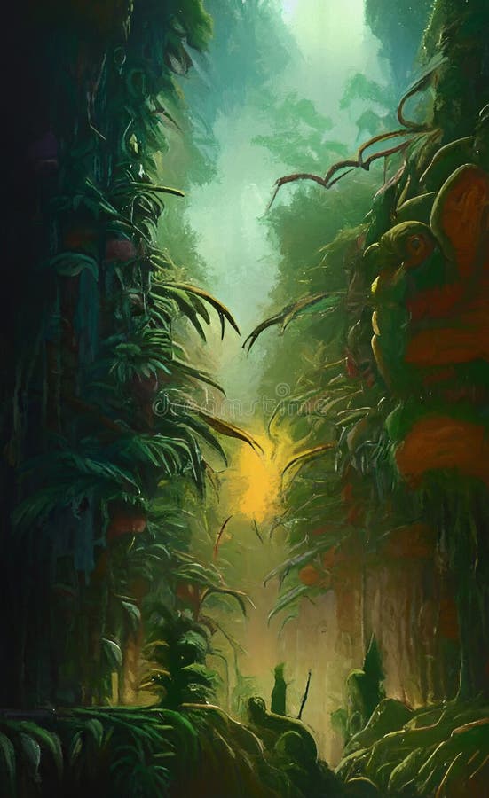 Alien Jungle Painting Stock Illustrations – 64 Alien Jungle Painting ...