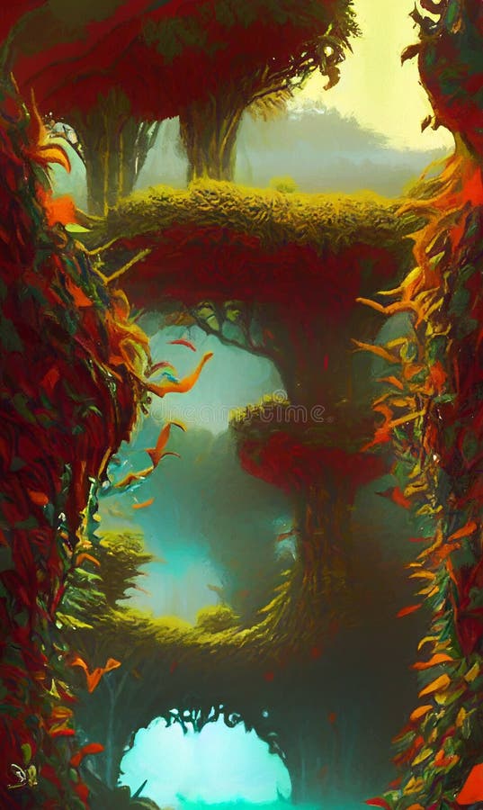 Alien Jungle Painting Stock Illustrations – 64 Alien Jungle Painting ...
