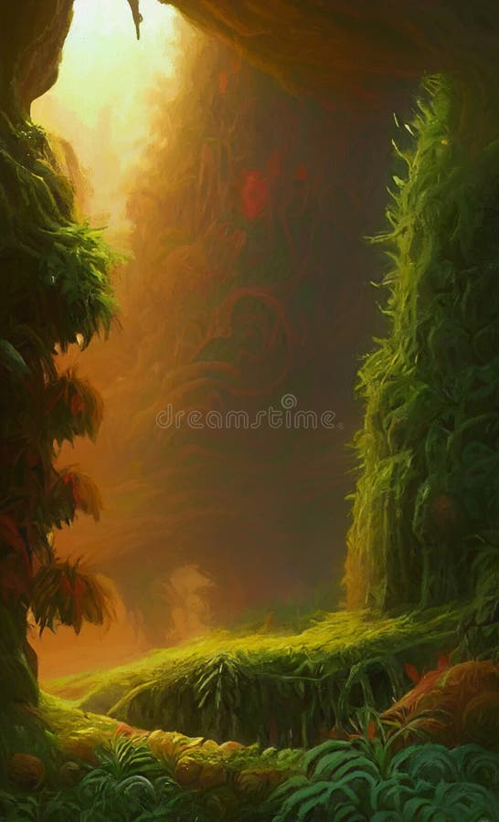 Alien Jungle Painting Stock Illustrations – 64 Alien Jungle Painting ...