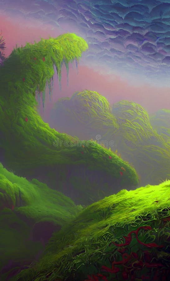 Alien Jungle Painting Stock Illustrations – 64 Alien Jungle Painting ...