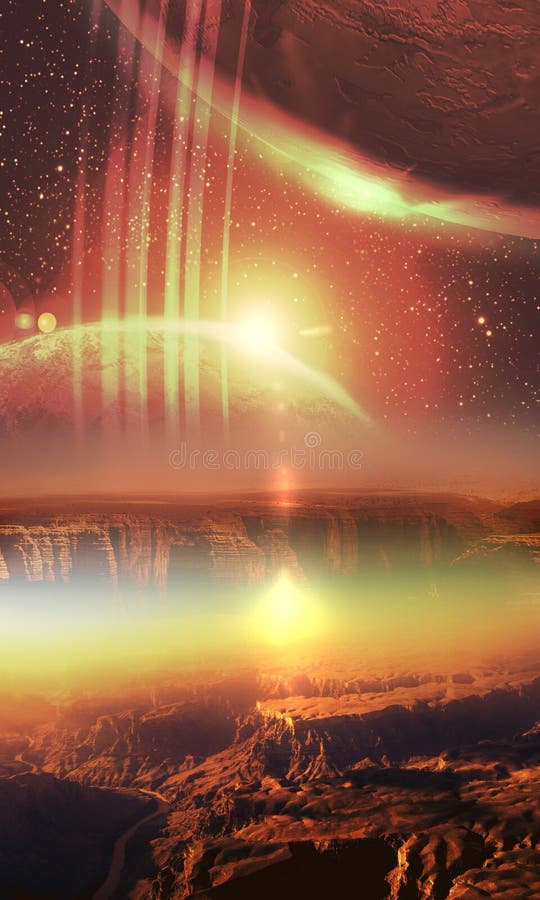 Alien landscape stock illustration. Illustration of alien - 21145147