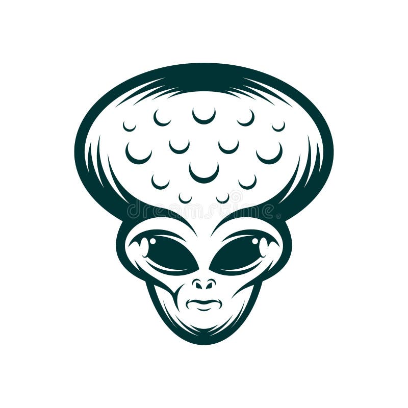 Alien Logo Design Vector Illustration, Alien Design Template Stock ...