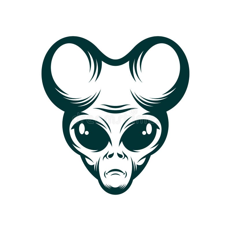 Set of Alien Logo Design Vector Illustration, Alien Design Template ...