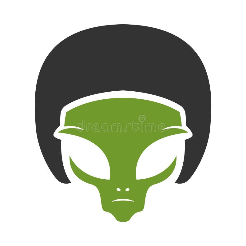 Alien logo icon design stock vector. Illustration of universe - 356325526
