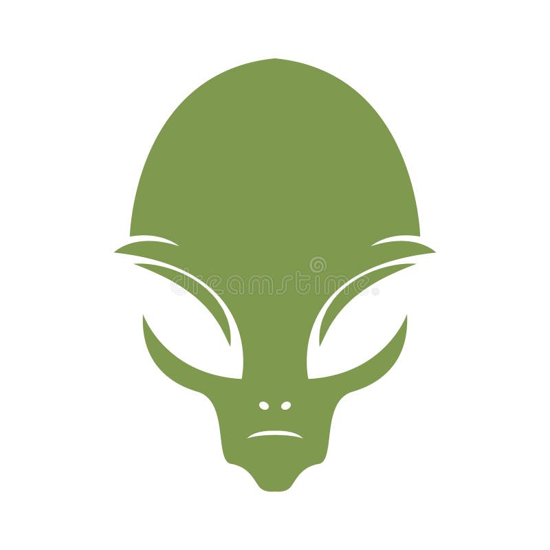 Alien logo icon design stock vector. Illustration of face - 356325531