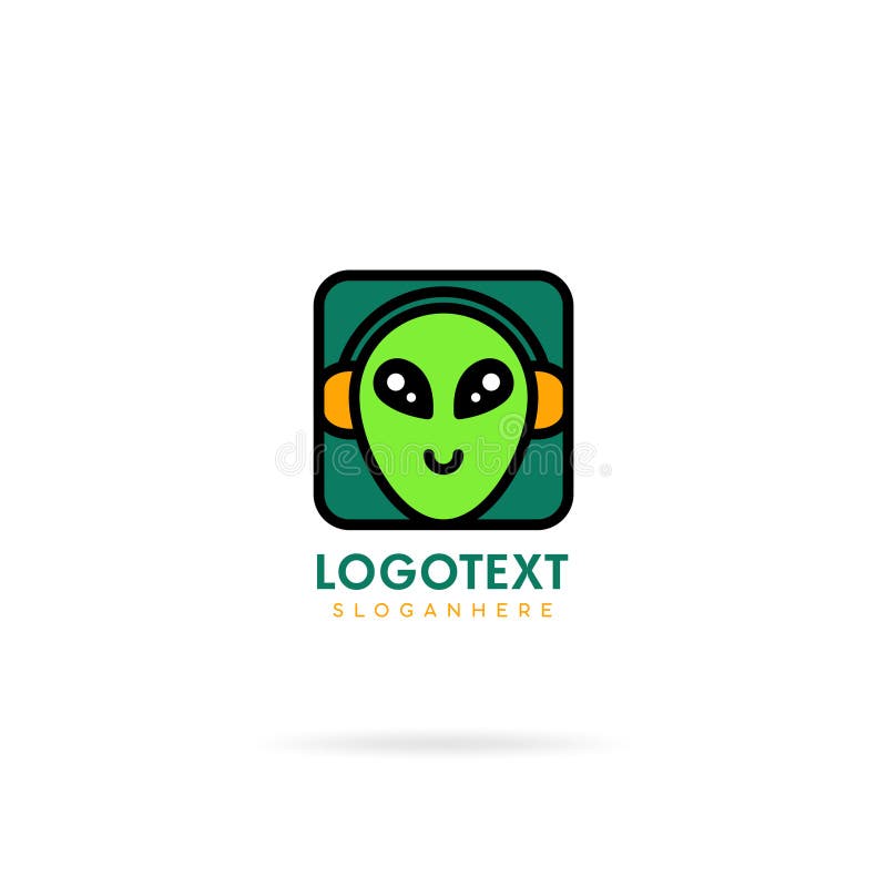 Alien logo illustration stock vector. Illustration of icon - 274833638