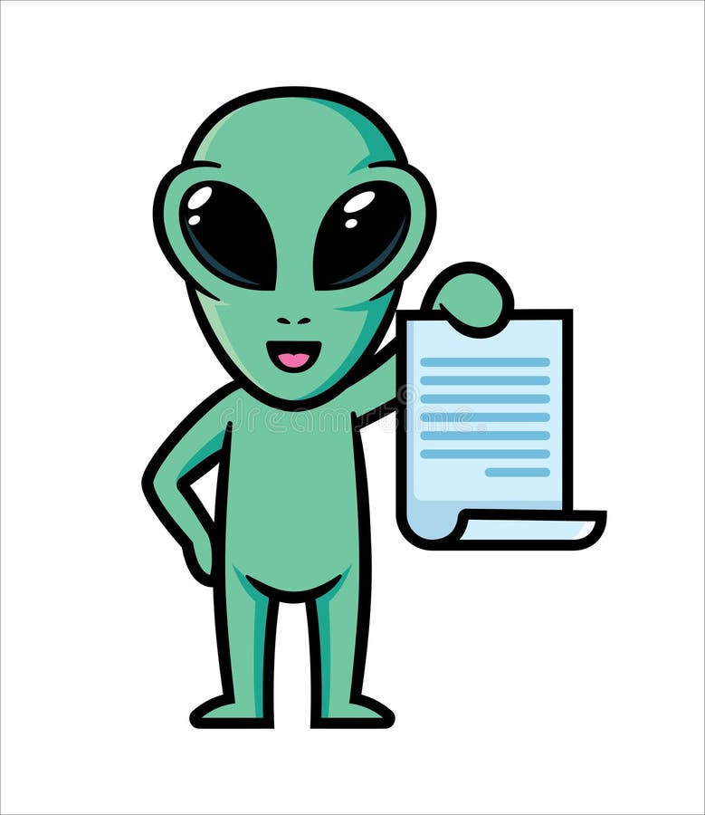 Alien Mascot Character Design Stock Vector - Illustration of design ...