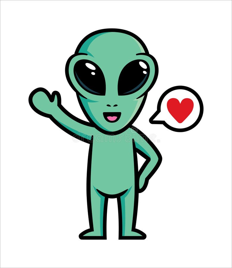 Alien Mascot Character Design Stock Vector - Illustration of fantasy ...