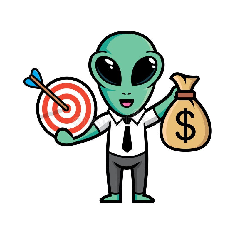 Alien Mascot Character Design Stock Vector - Illustration of character ...
