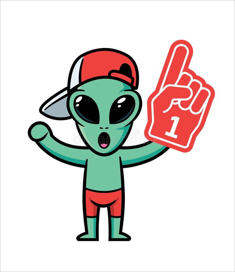 Alien Mascot Character Design Stock Vector - Illustration of element ...
