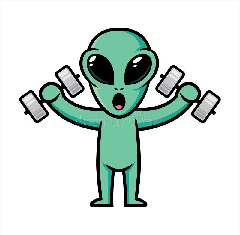 Alien Mascot Character Design Stock Vector - Illustration of galaxy ...
