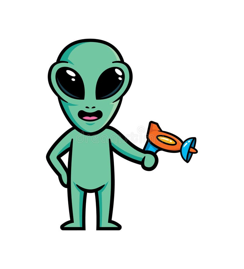Alien Mascot Character Design Stock Vector - Illustration of logo ...