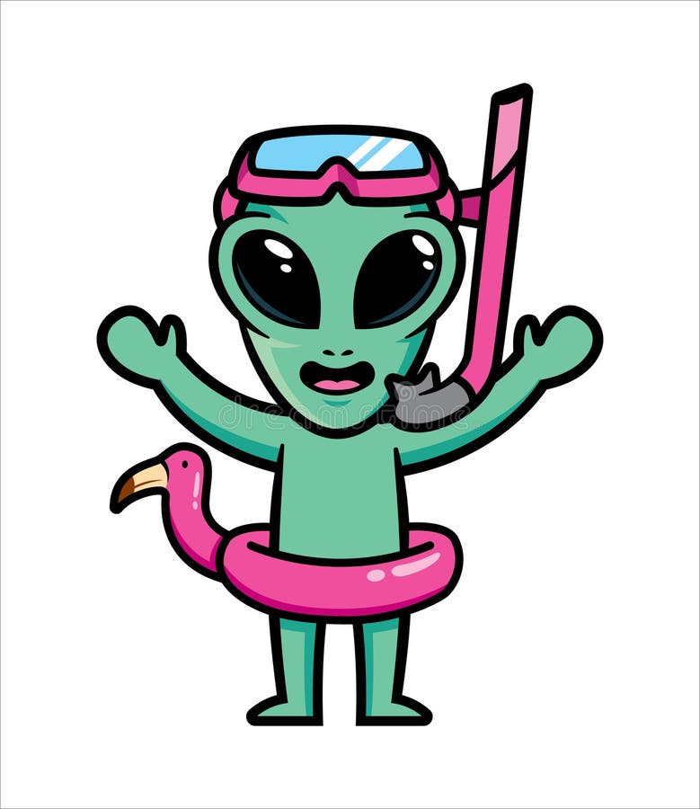 Alien Mascot Character Design Stock Vector - Illustration of alien ...