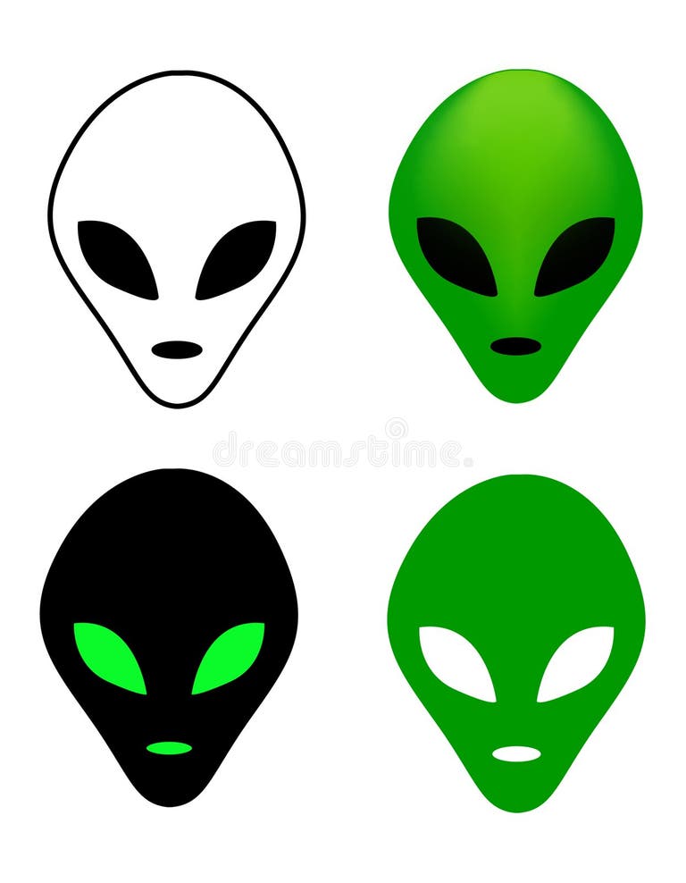 Alien Mask Printable Stock Illustrations – 12 Alien Mask Printable ...