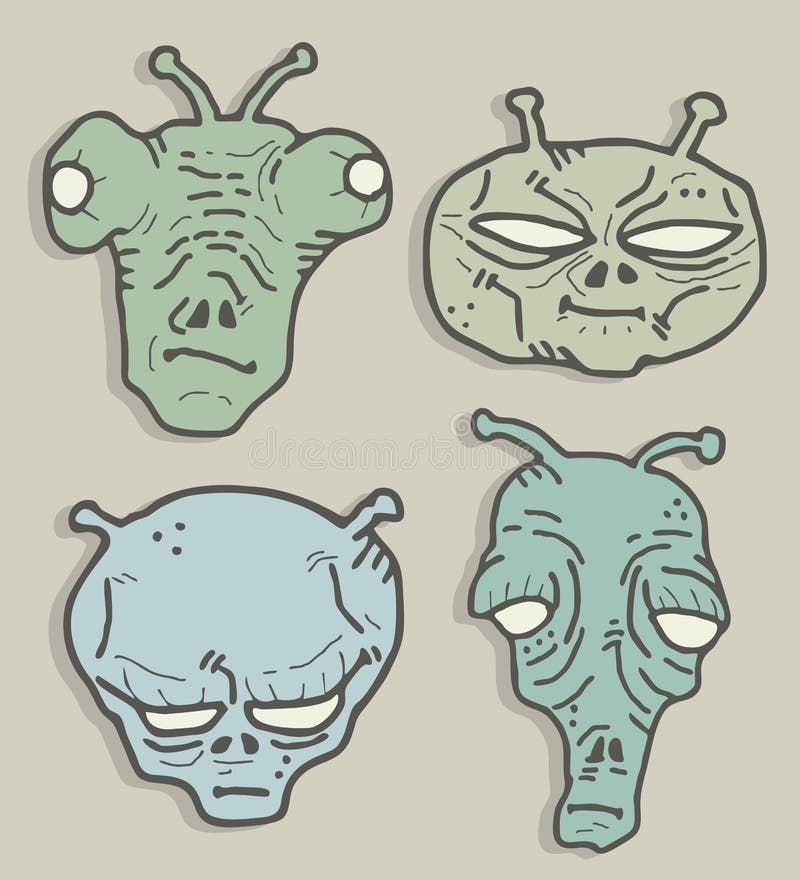 Alien mask stock vector. Illustration of false, contact - 24936631