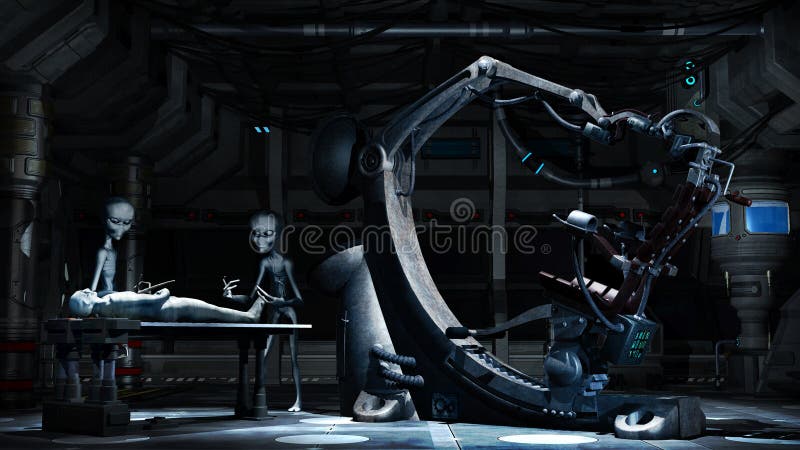 Two Gray Aliens stock illustration. Illustration of mysterious - 24709114