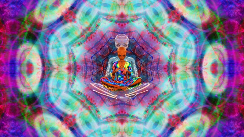 Alien Meditating Stock Illustrations – 120 Alien Meditating Stock ...
