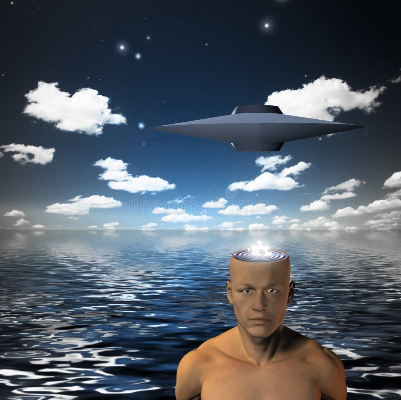 Alien mind power stock vector. Illustration of mind, martian - 21853887