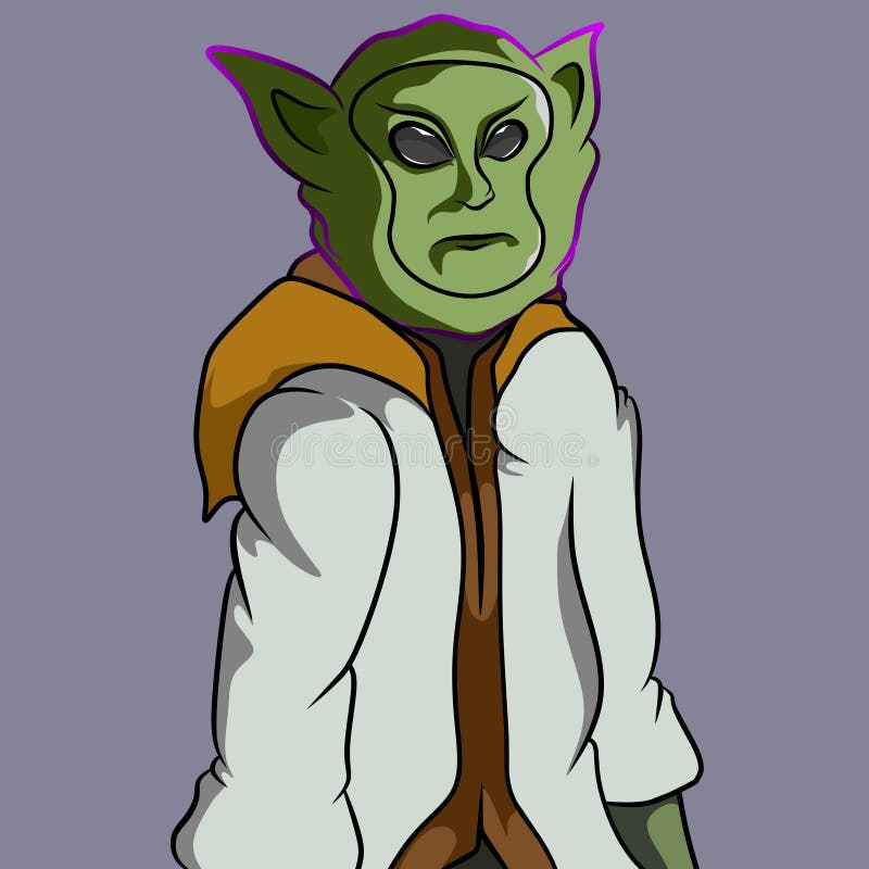 Alien monkey stock illustration. Illustration of pick - 263269226