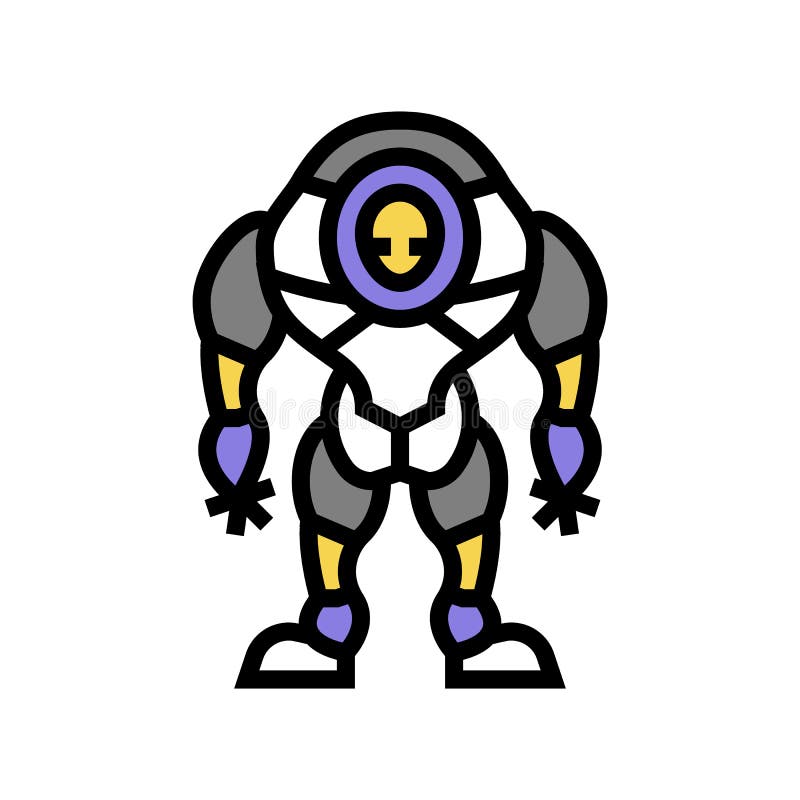 Alien Monster Color Icon Vector Illustration Stock Vector ...