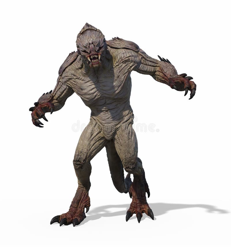 Alien Monster stock illustration. Illustration of creature - 101068581