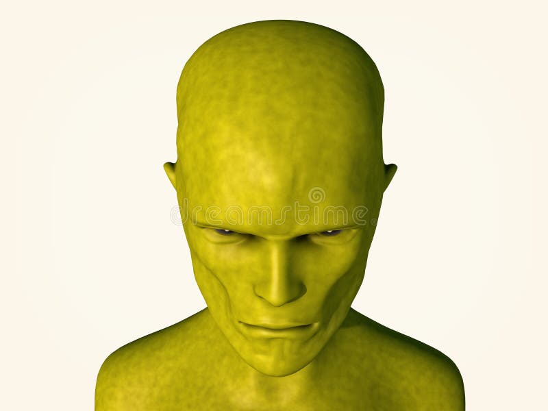 Alien monster portrait stock illustration. Illustration of creature ...