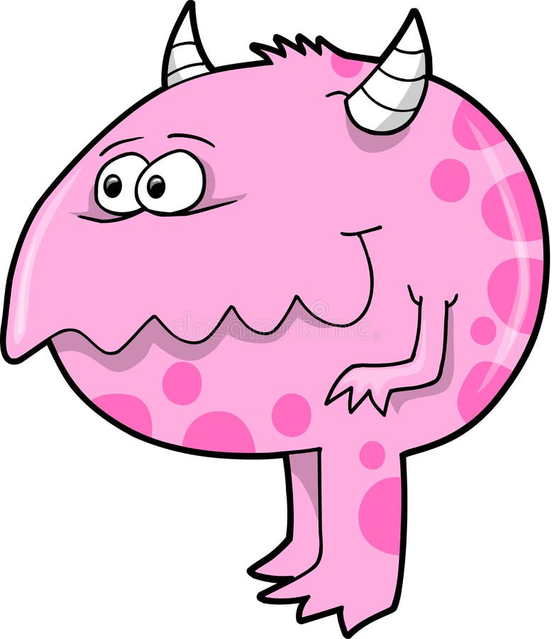 Alien Monster Vector Illustration Stock Vector - Illustration of alien ...