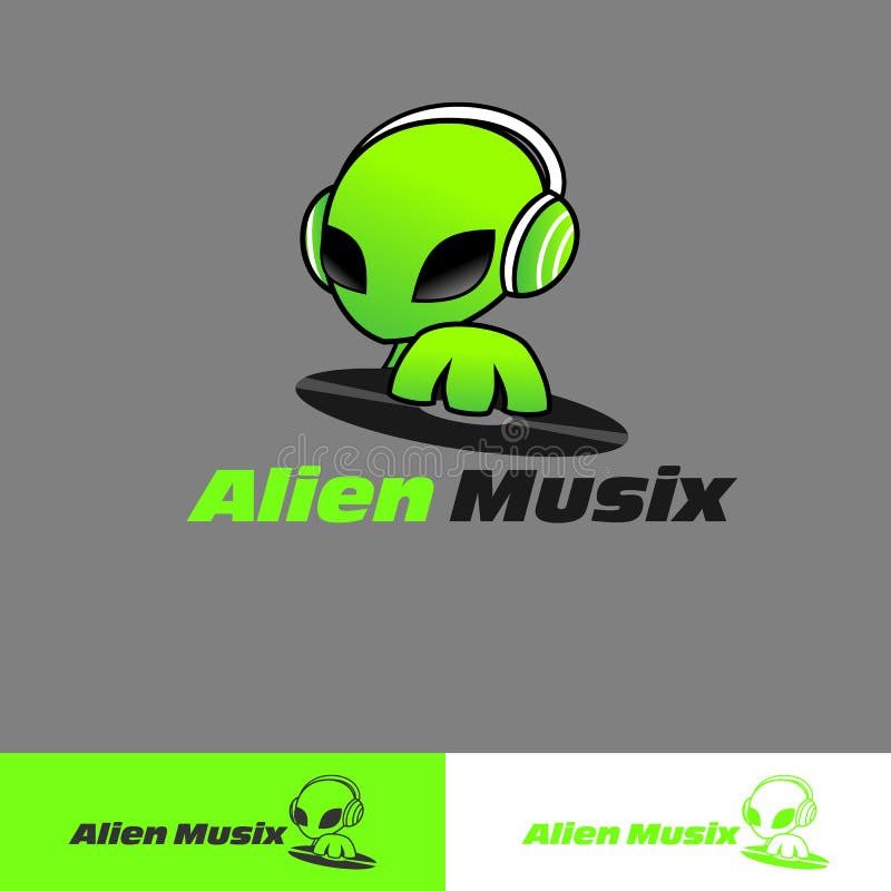 Alien DJ stock illustration. Illustration of floor, martian - 8717398