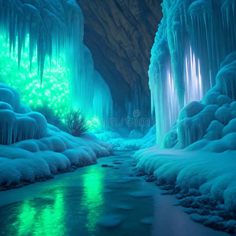 Alien-Naturecore Minimalist Background with Icy 3D Design Aesthetic ...