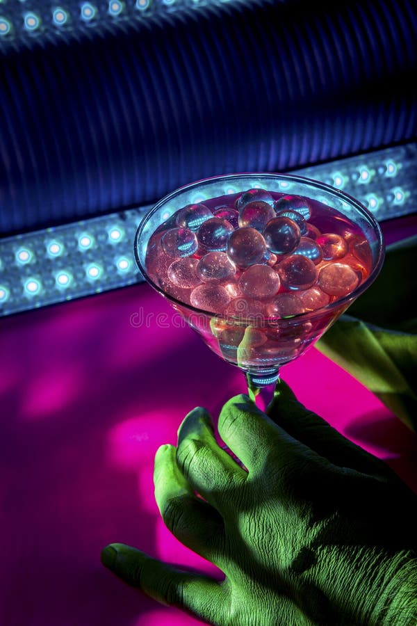 Alien Night Club Drinks stock image. Image of fancy - 229422327