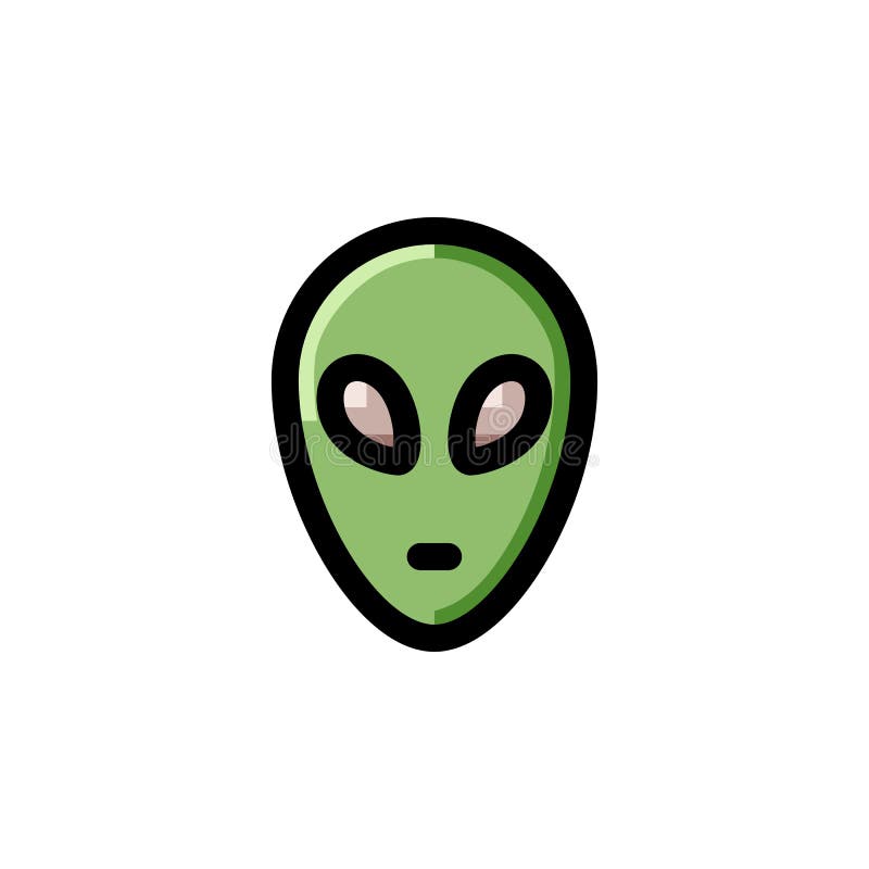 Alien-pictogram vector illustratie. Illustration of schepsel - 200465356